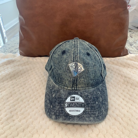 New Era | Accessories | New Era Denim Hat With Diamond Emblem Nwt ...